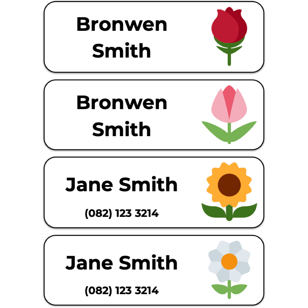 Large Labels (Original) - 20 pack - Flowers – Lulu Labels