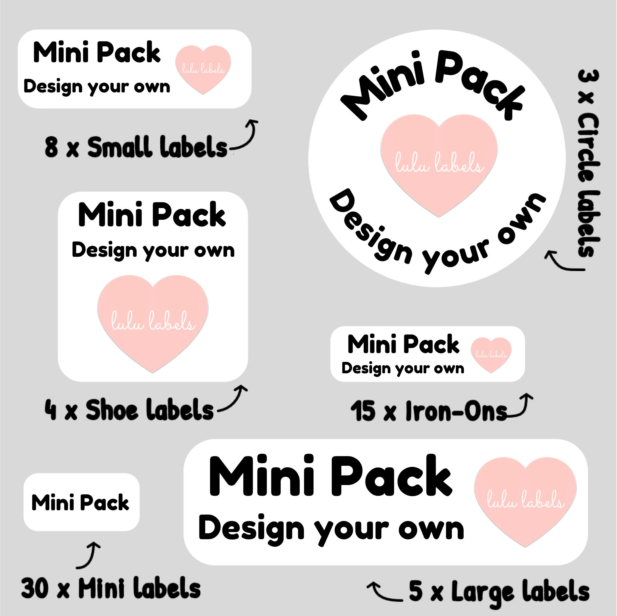 Design your own - Mini School Pack – Lulu Labels
