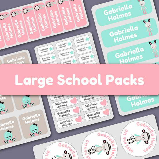 Large School Label Pack | Ultimate Back to School Set – Lulu Labels