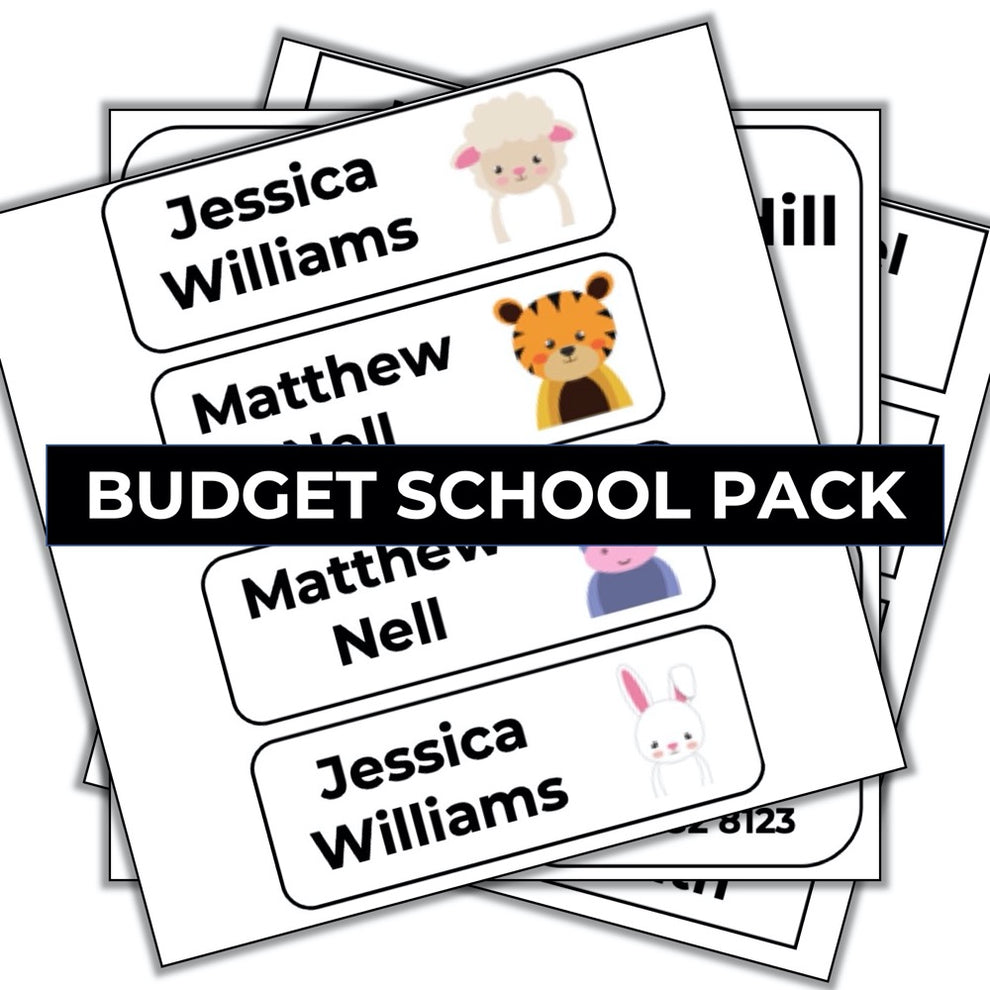 Budget School Label Pack (Original) | Labels Set – Lulu Labels